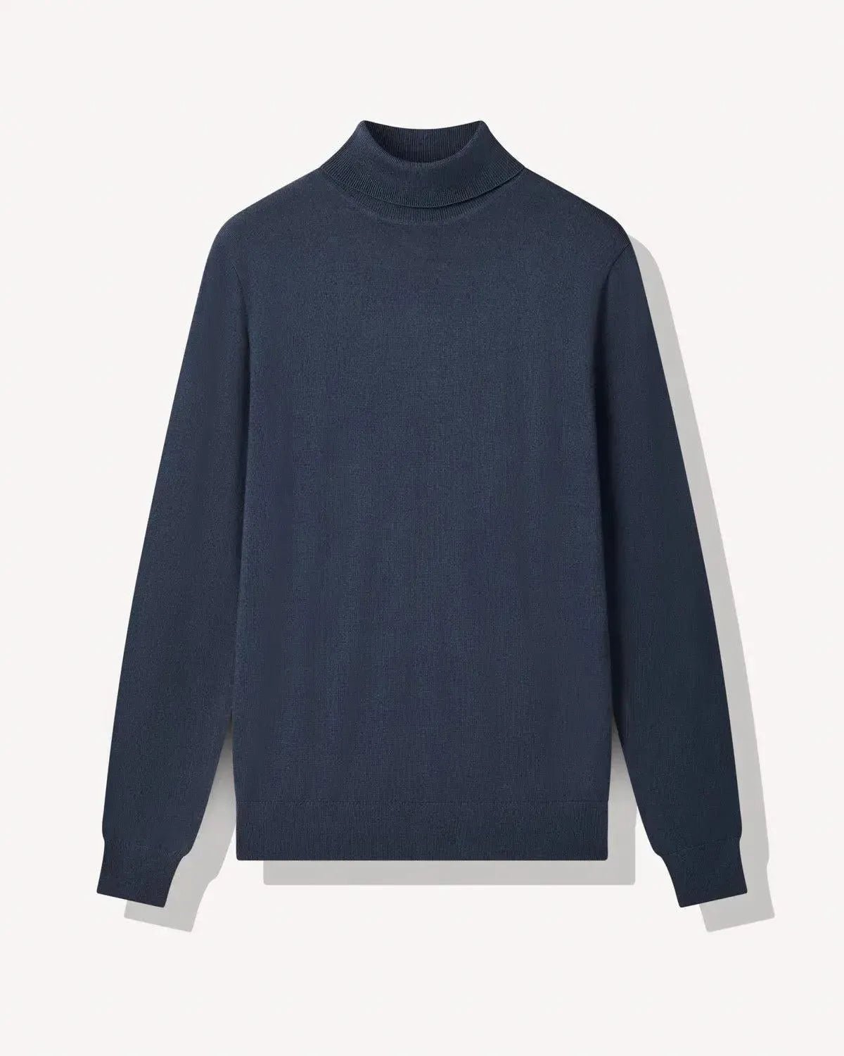 Richard James Merino Wool Roll Neck Teal | Malford of London Savile Row